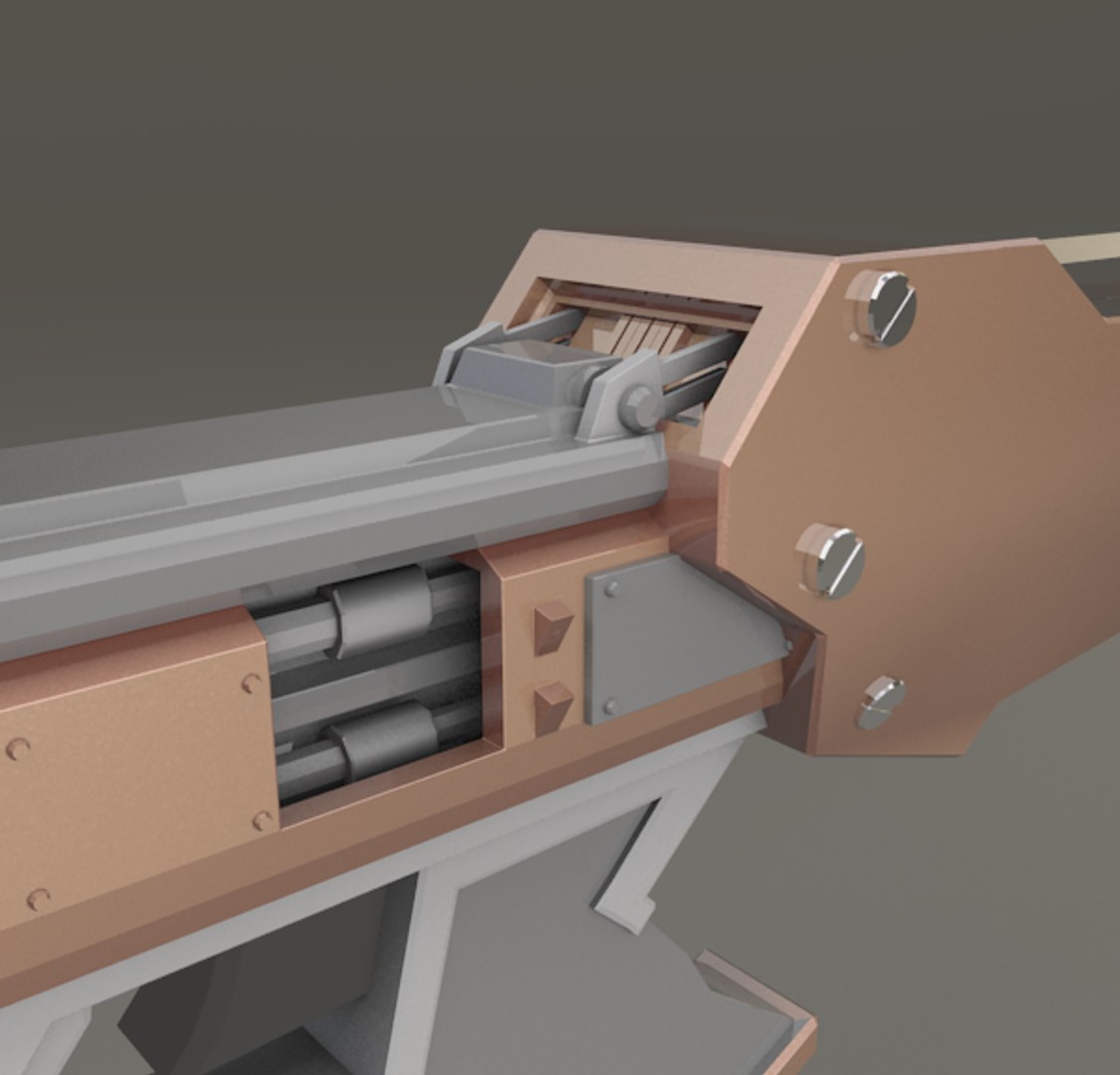 3d Model High-poly Gun