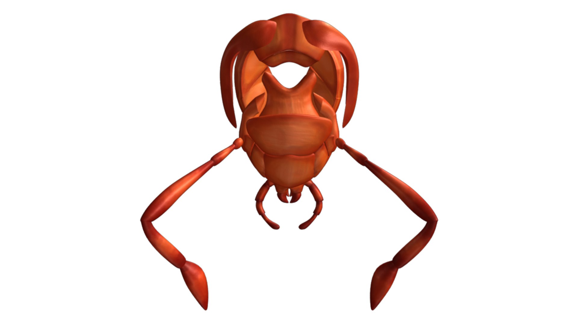 3d Model Mouth Parts Cockroach