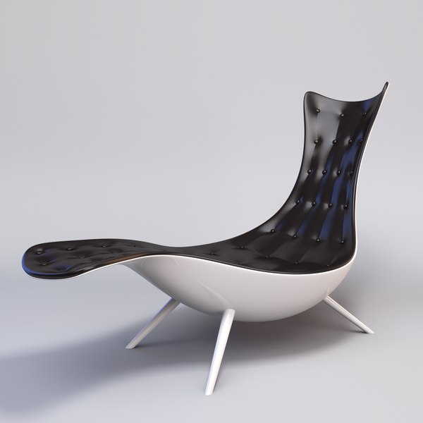 3d organic lounge chair