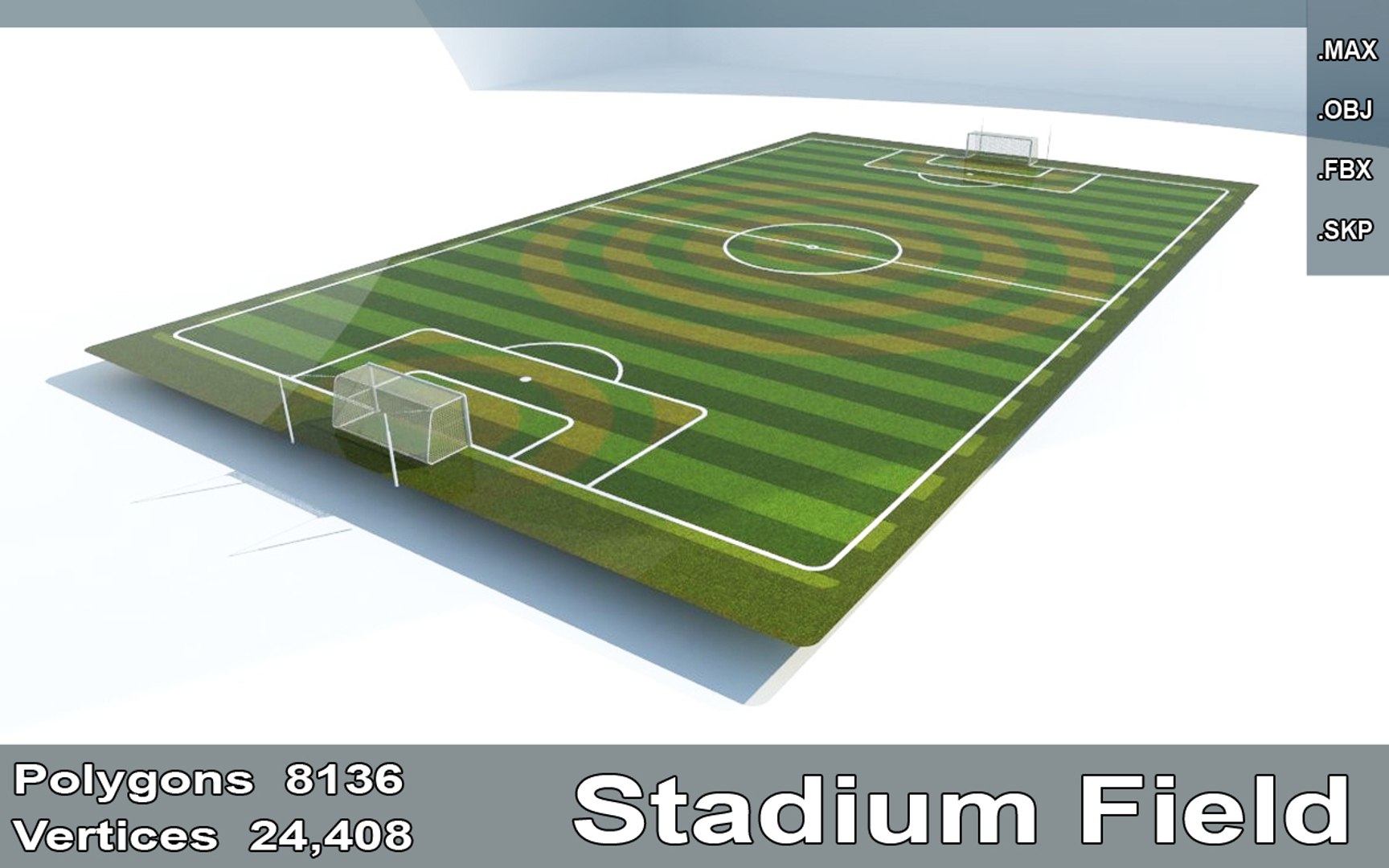 3d model stadium field goals