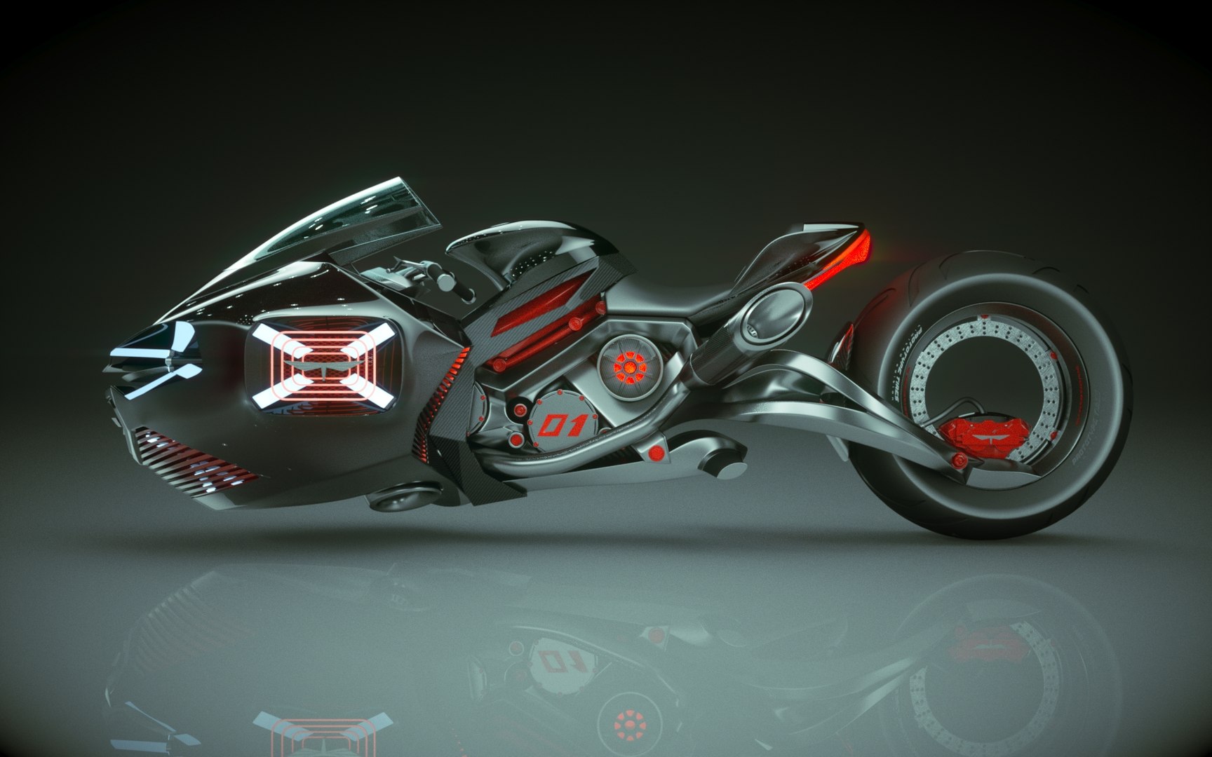3D T Bike One Wheel 03 Model - TurboSquid 1882549