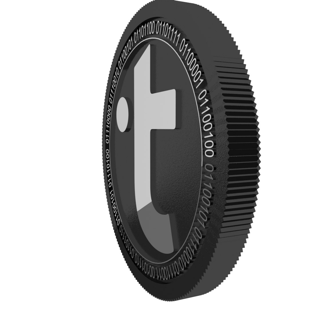 3D Tokencard Black Coin - TurboSquid 1628452