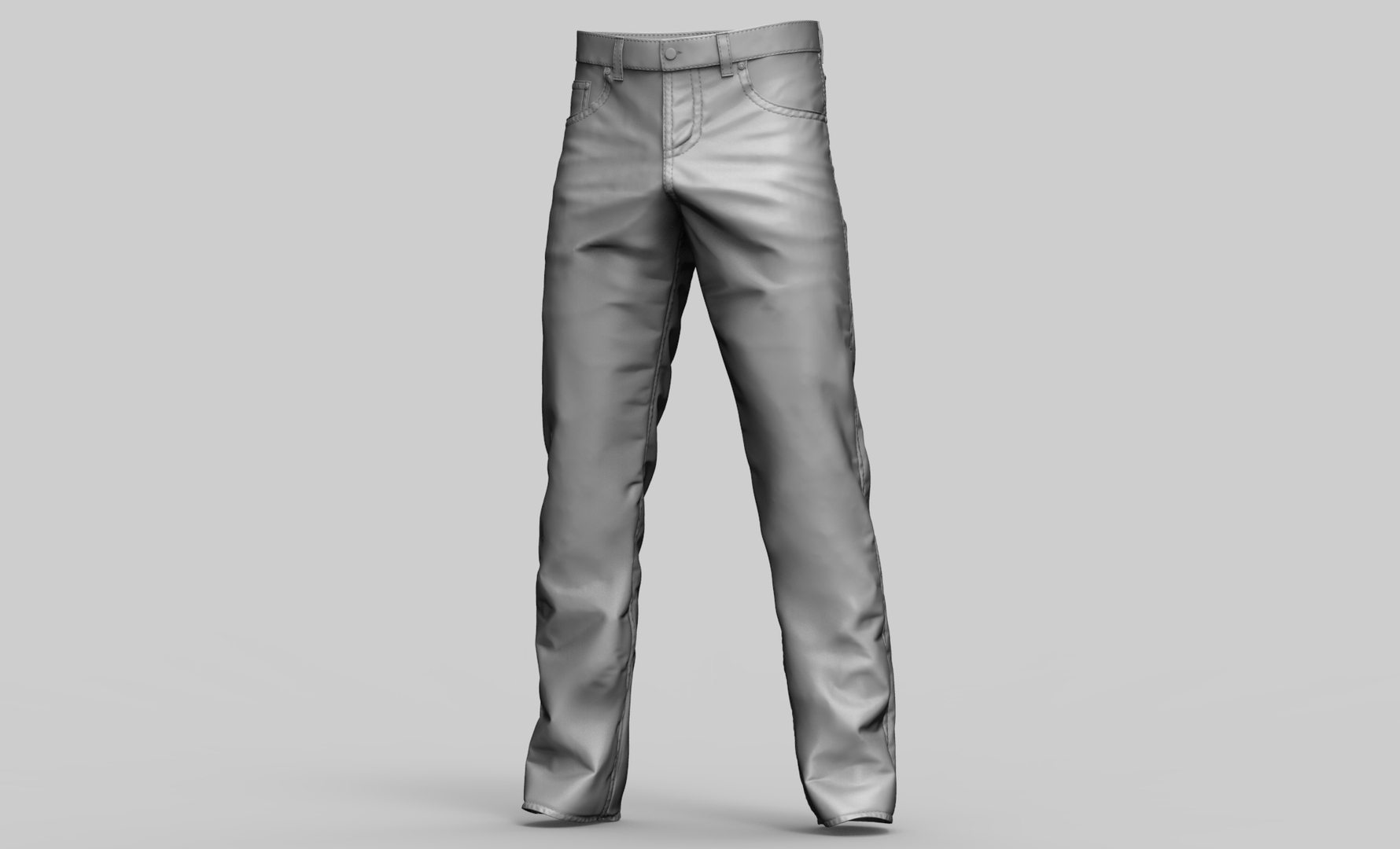 3D Jeans Pants Denim Model - TurboSquid 1362500
