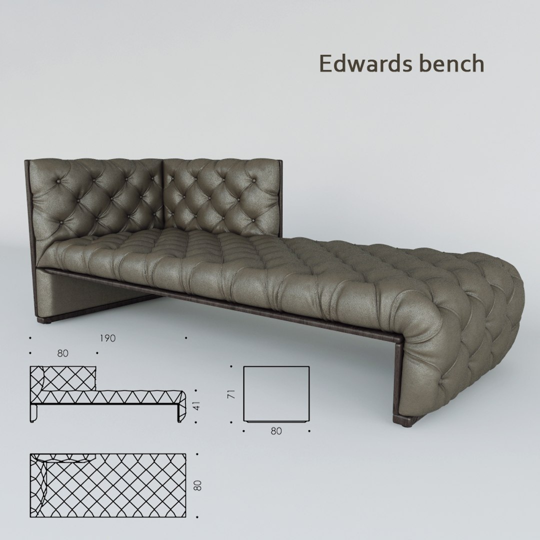 3d edwards bench