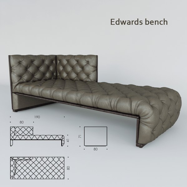3d edwards bench