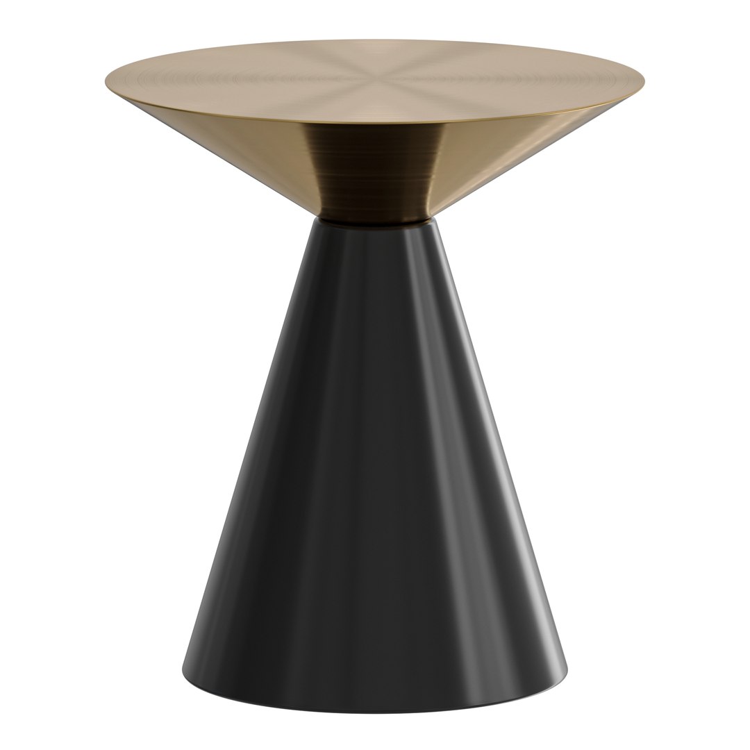 3D GoldenRoundSideTable - TurboSquid 2199773