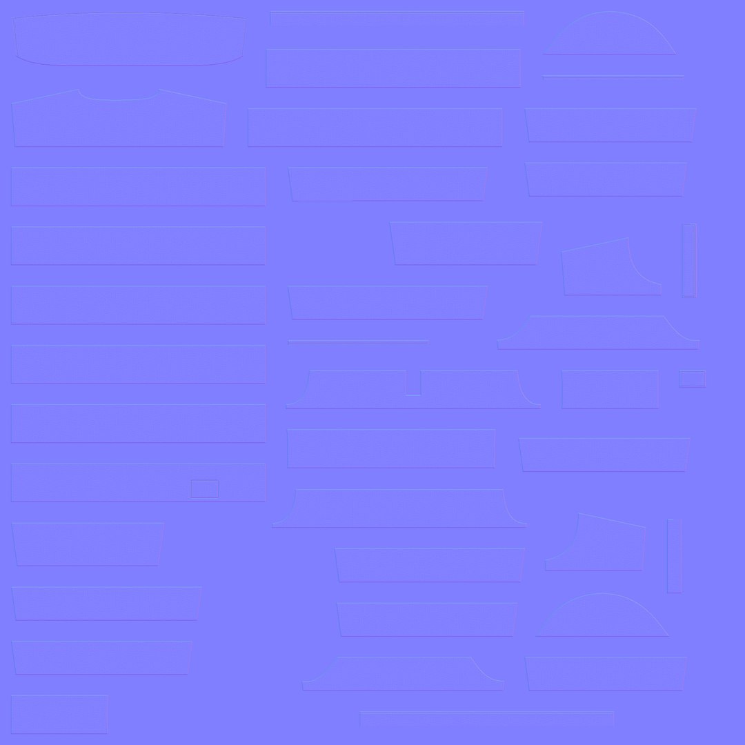 Men Long Sleeve Polo Sweatshirt With Patch 3D - TurboSquid 2513940