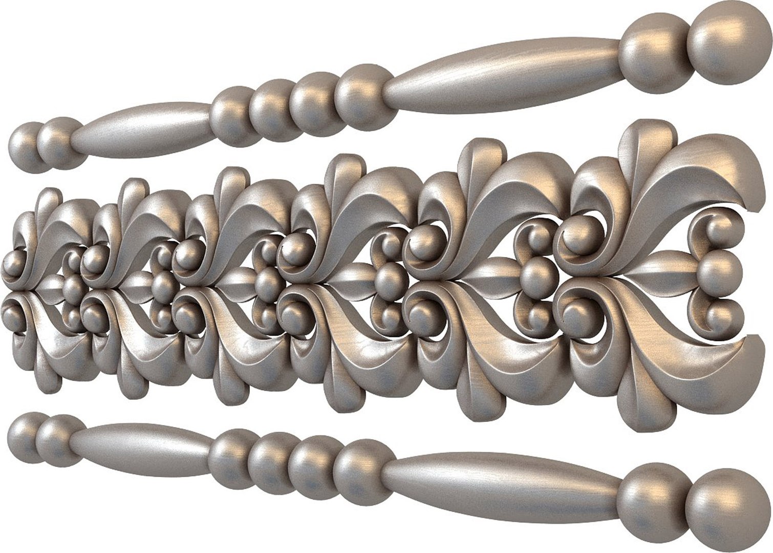 3D Model Baguette Cornice Church Molding BGC 0052 - TurboSquid 1758231