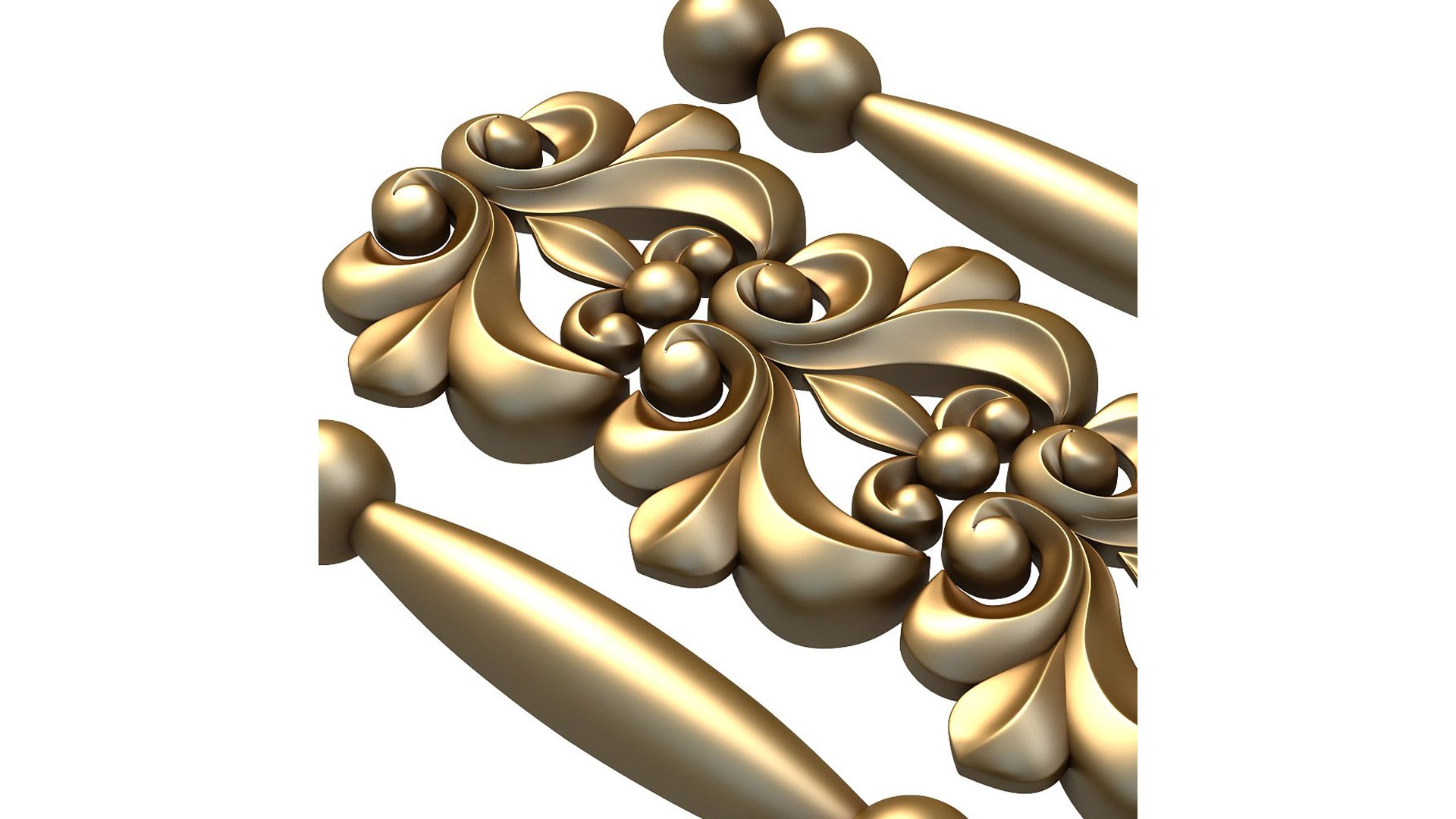 3D Model Baguette Cornice Church Molding BGC 0052 - TurboSquid 1758231