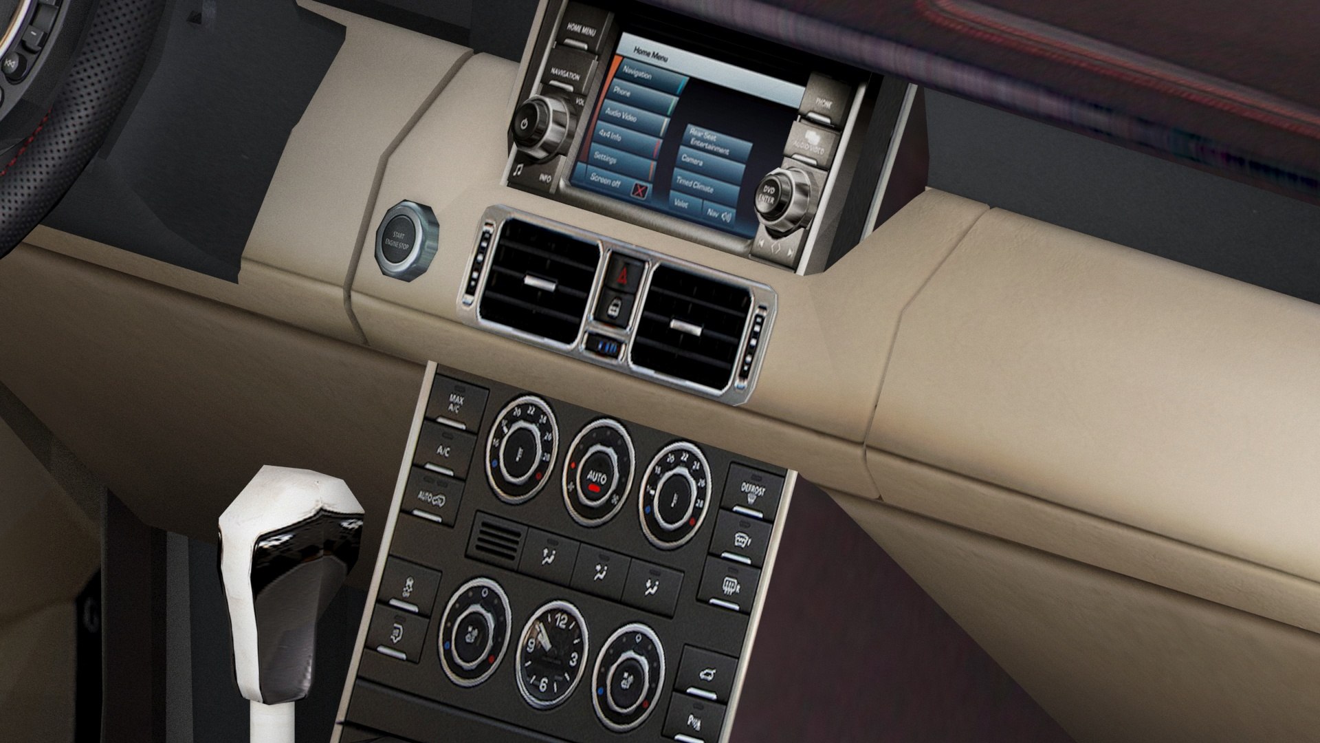 Car Dashboard With Steering Wheel 3D Model - TurboSquid 1913020