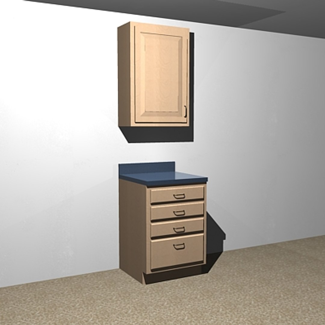 Kitchen Cabinets - Drawer 3d X