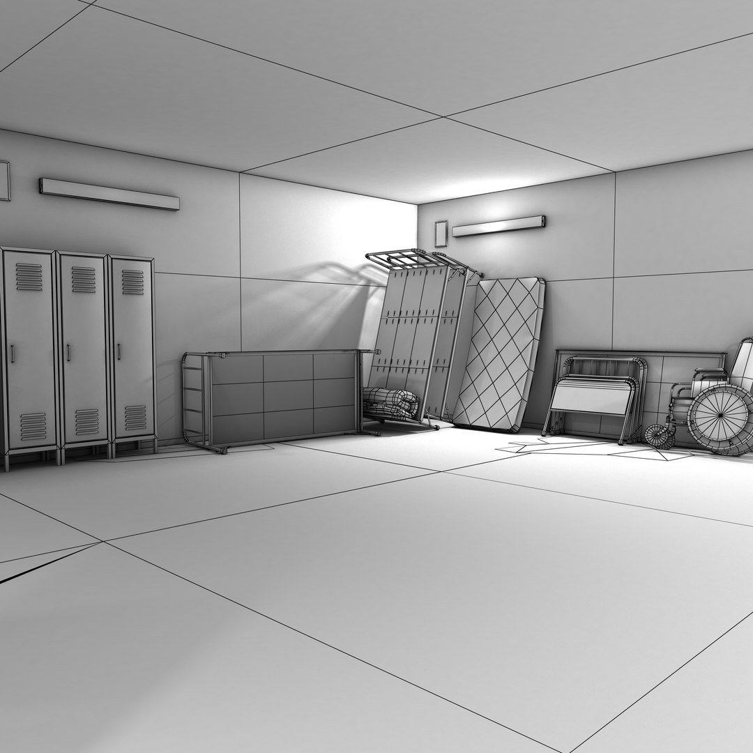 Hospital Basement Storage 3D - TurboSquid 1902631