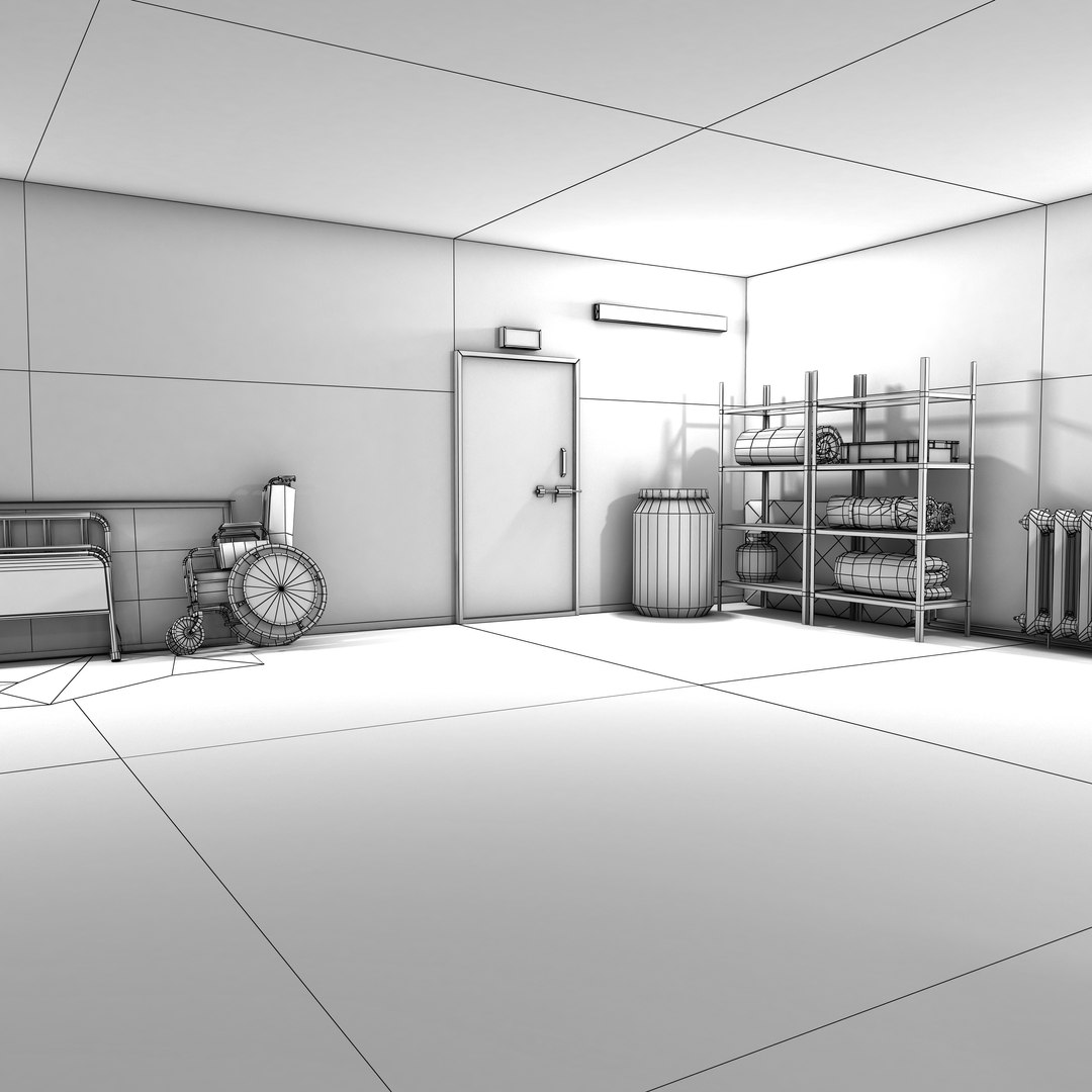 Hospital Basement Storage 3D - TurboSquid 1902631
