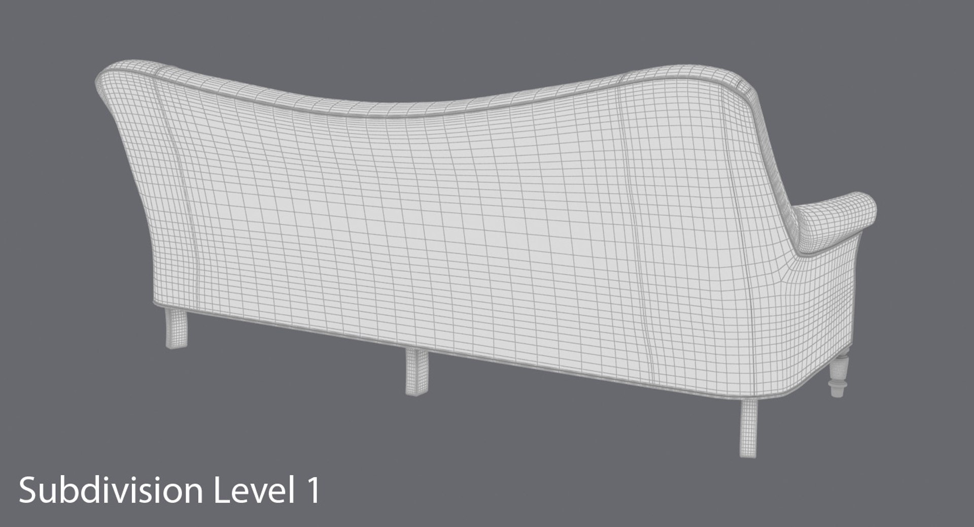 Transitional Sofa 4 3D Model - TurboSquid 1278083