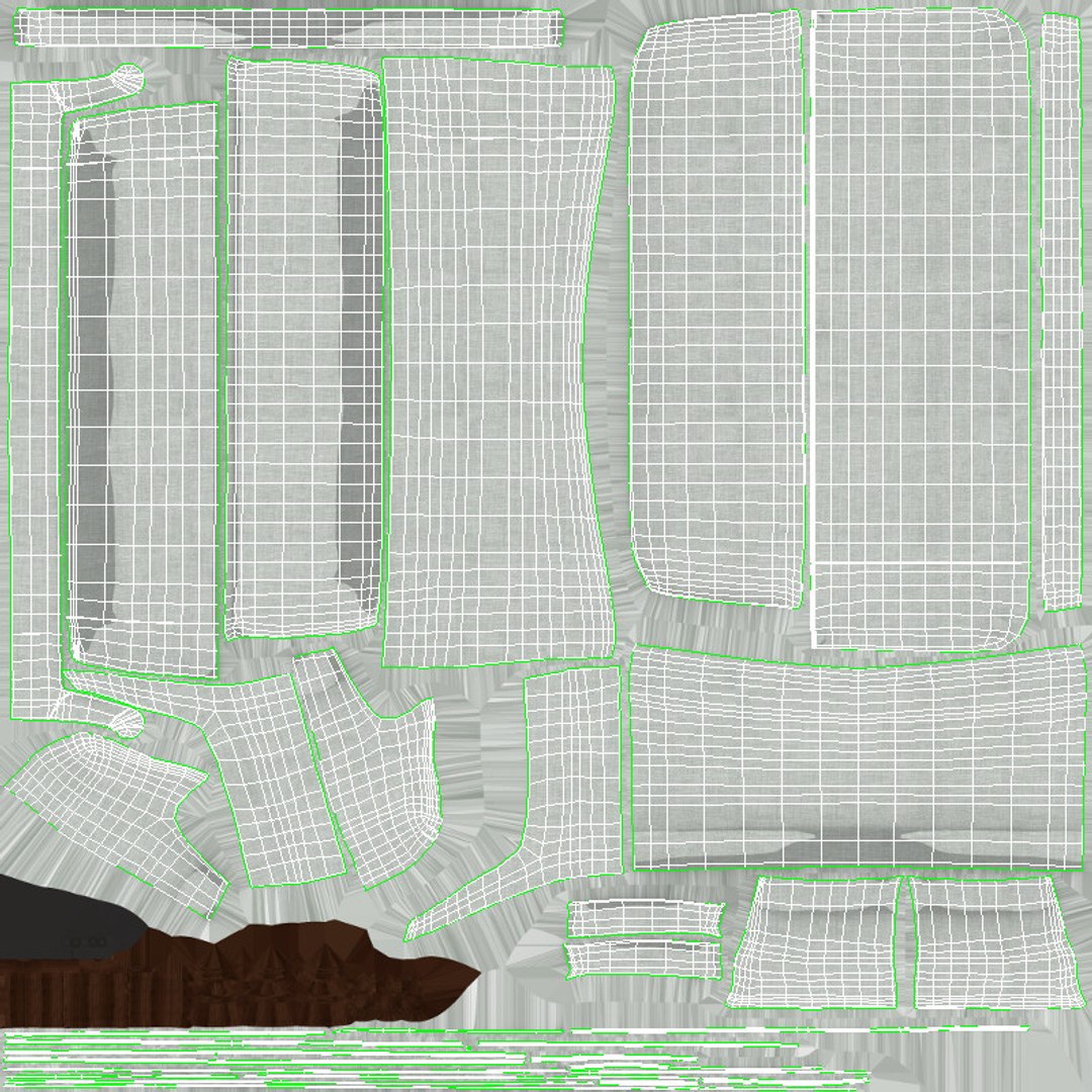 Transitional Sofa 4 3D Model - TurboSquid 1278083