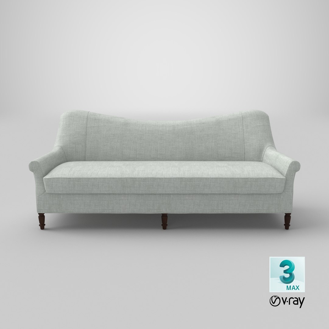 Transitional Sofa 4 3D Model - TurboSquid 1278083