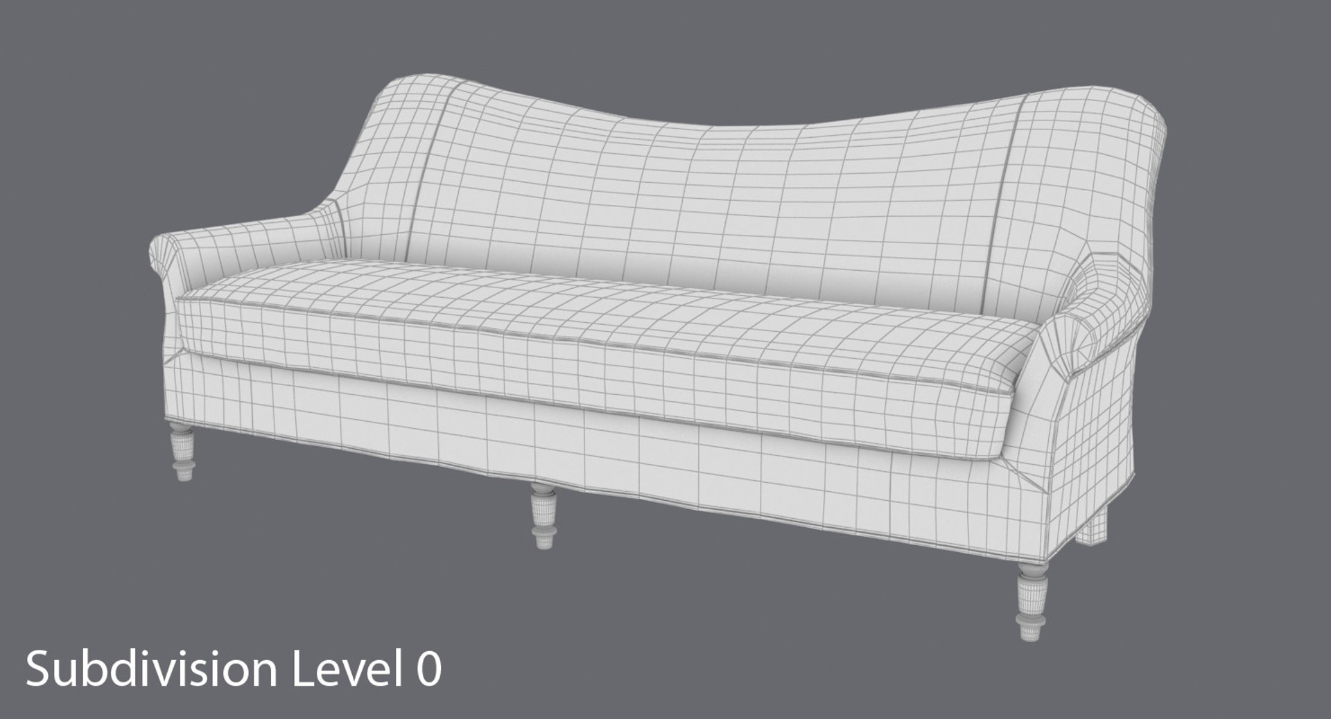 Transitional Sofa 4 3D Model - TurboSquid 1278083