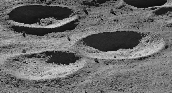 3D model moons surface - TurboSquid 1247746