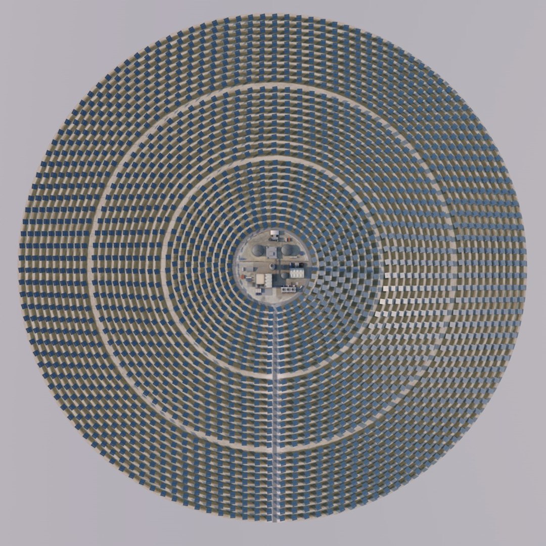 3d Model Thermal Solar Power Plant