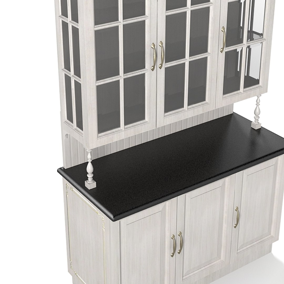 kitchen traditional buffet 3d model