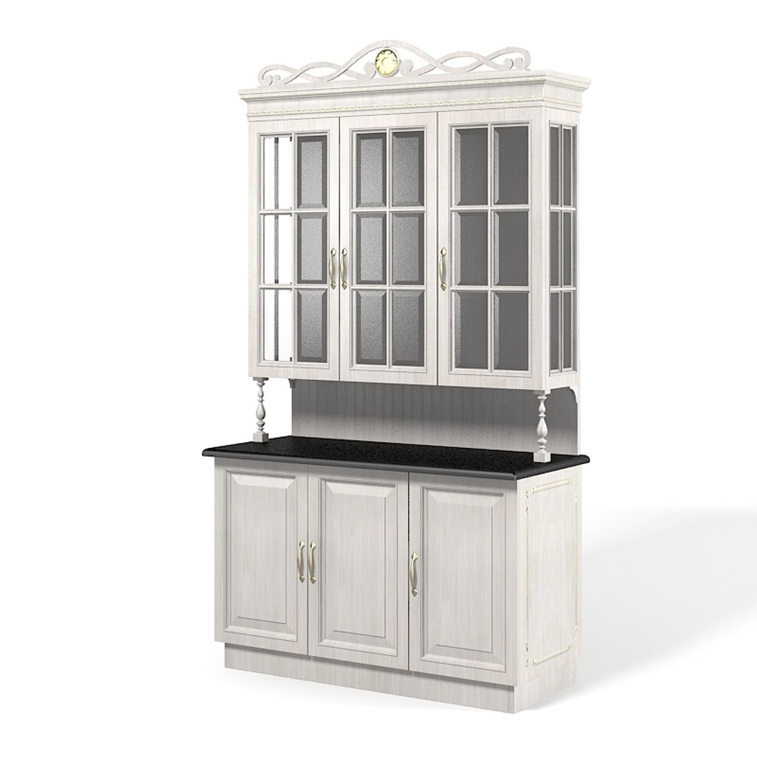 kitchen traditional buffet 3d model