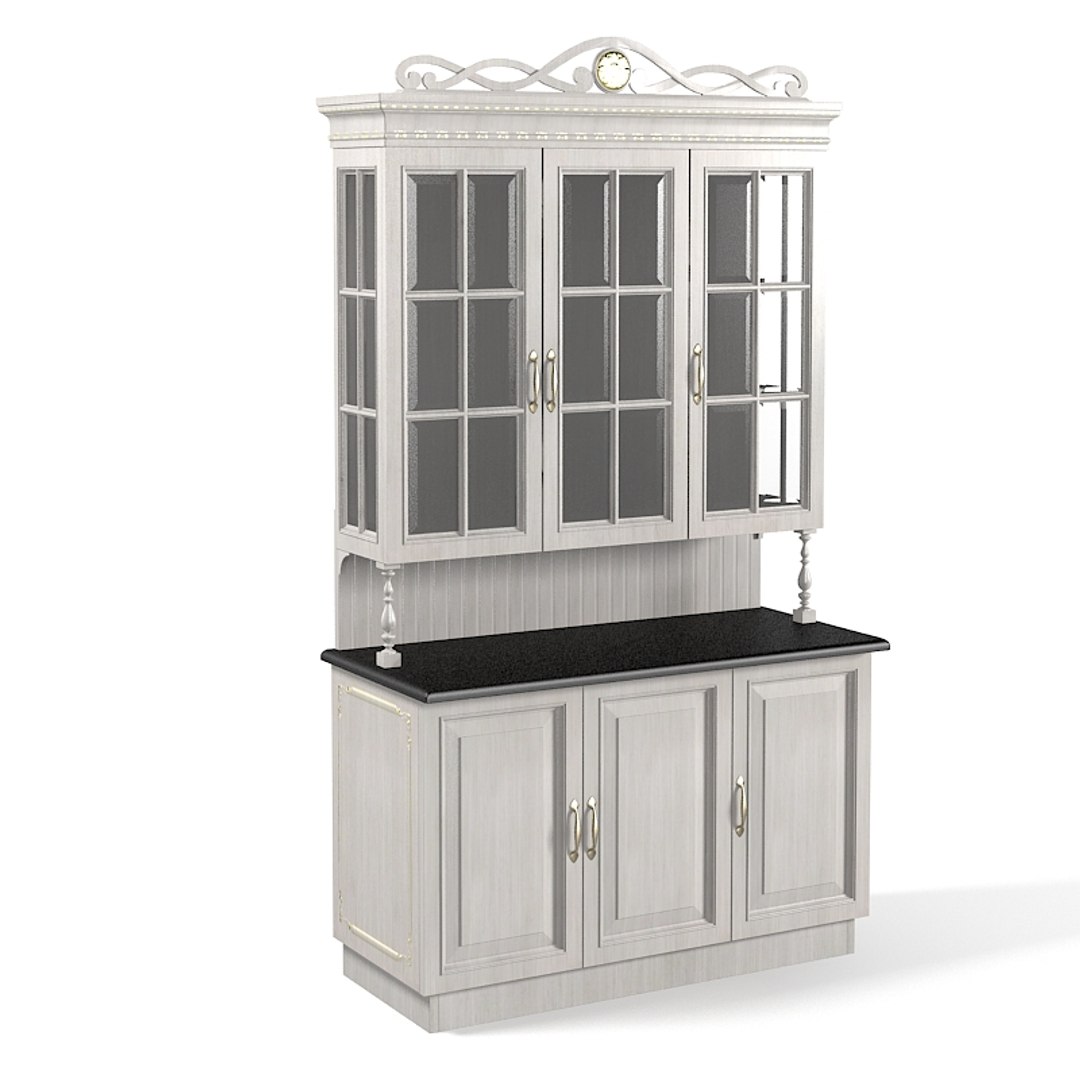 kitchen traditional buffet 3d model