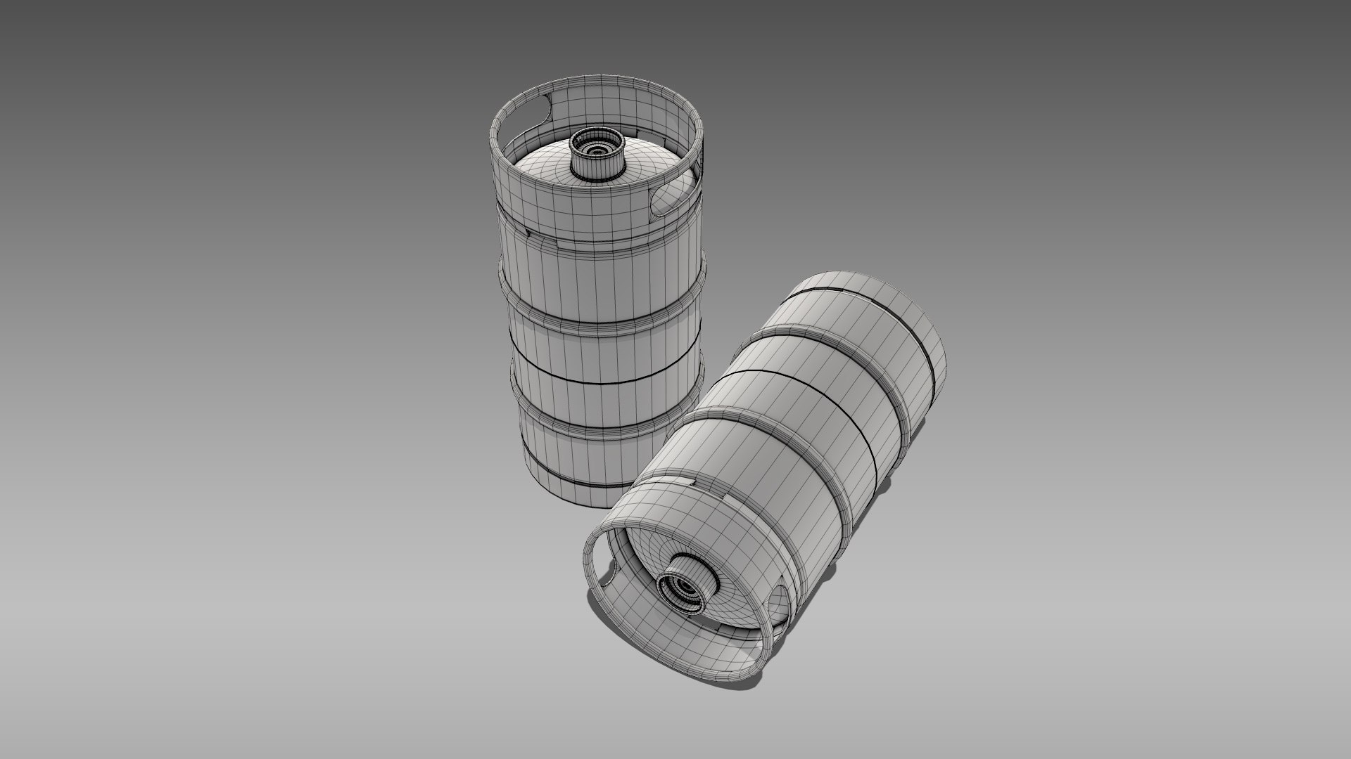 Keg Slim Quarter Barrel 3D Model - TurboSquid 1618107