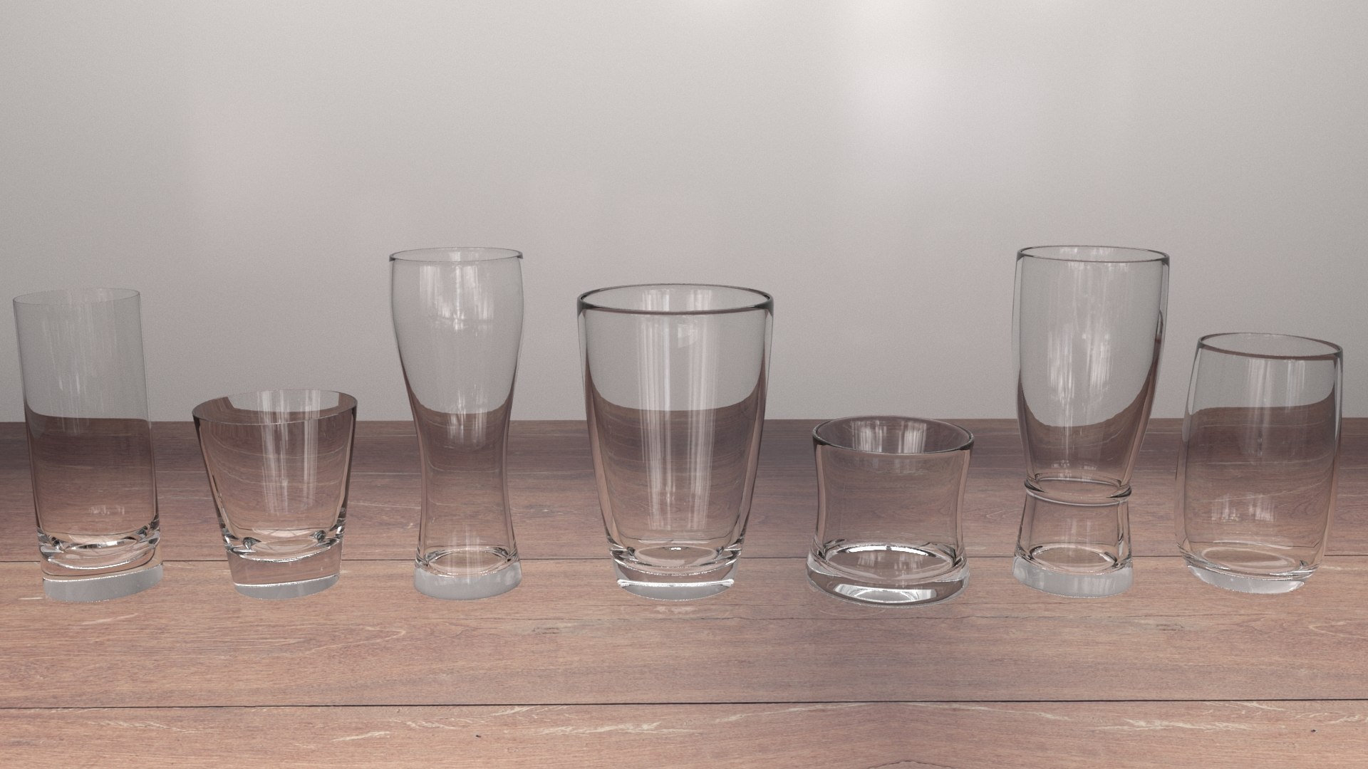 Glass Water Set 3D Model - TurboSquid 1279105
