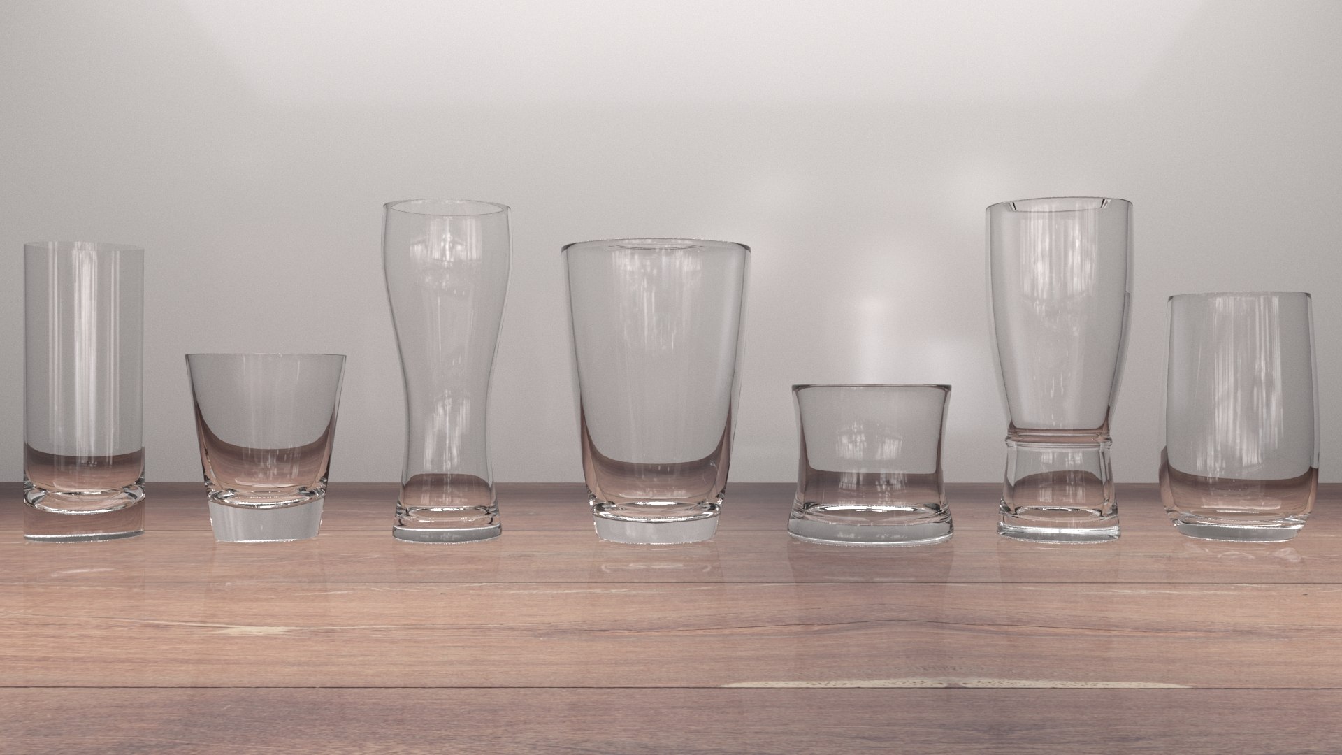 Glass Water Set 3D Model - TurboSquid 1279105