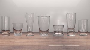 Wine Glass Set 3D Model - TurboSquid 1279115