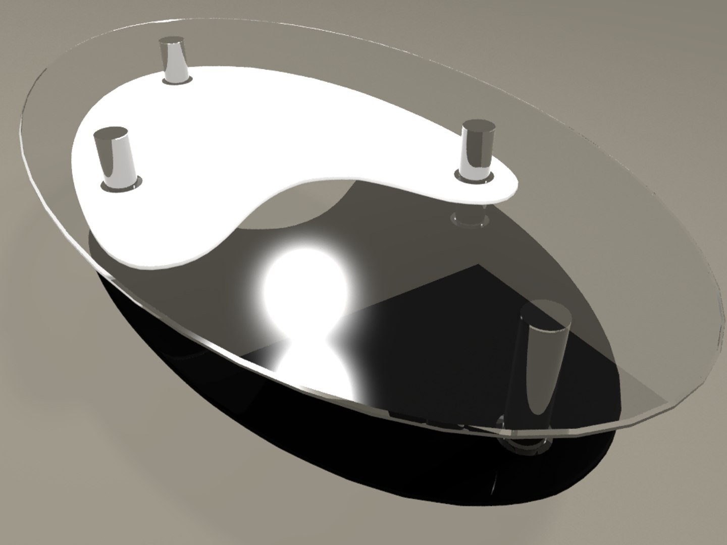 3D yin yang table - TurboSquid 1402192