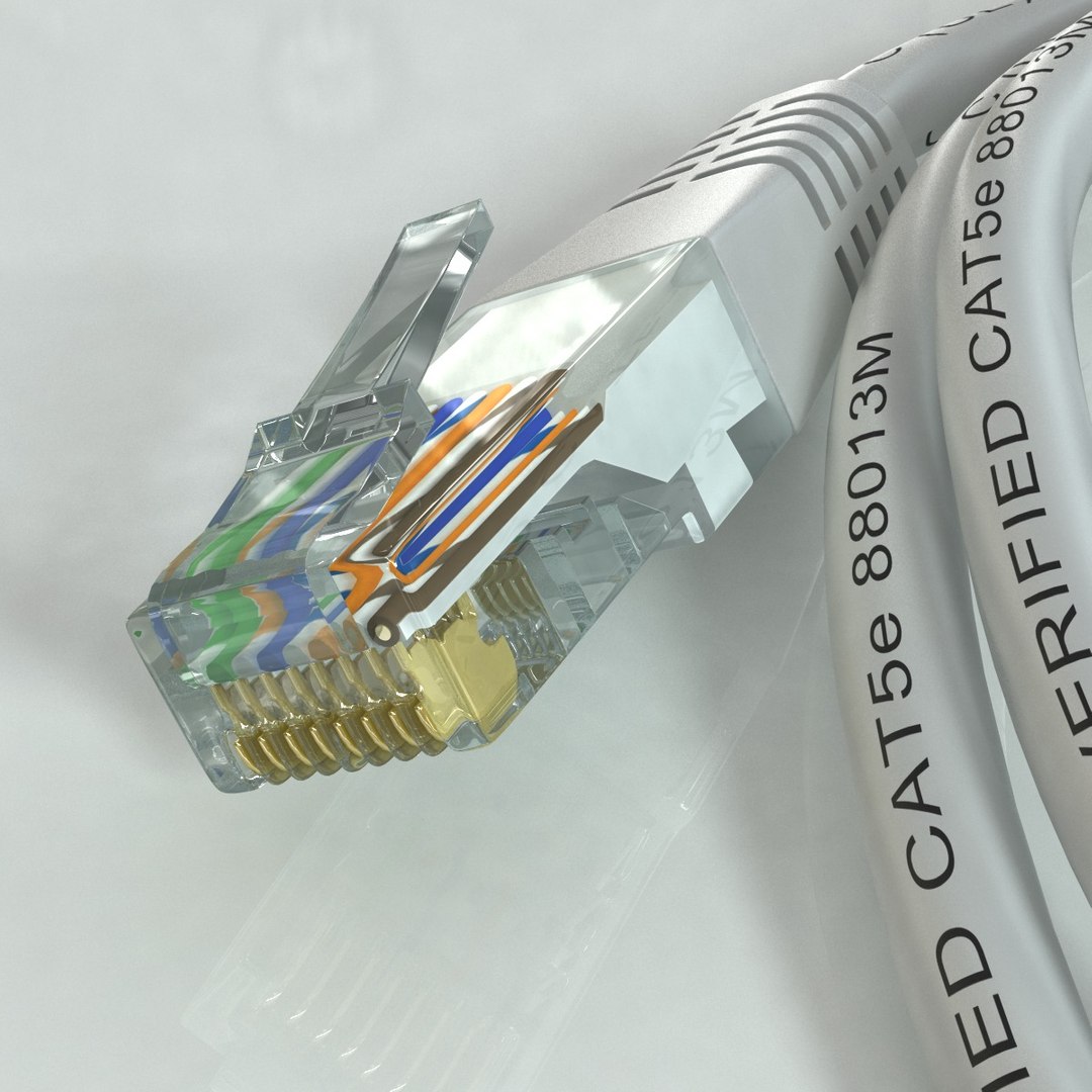 3d Model Rj45 Cable