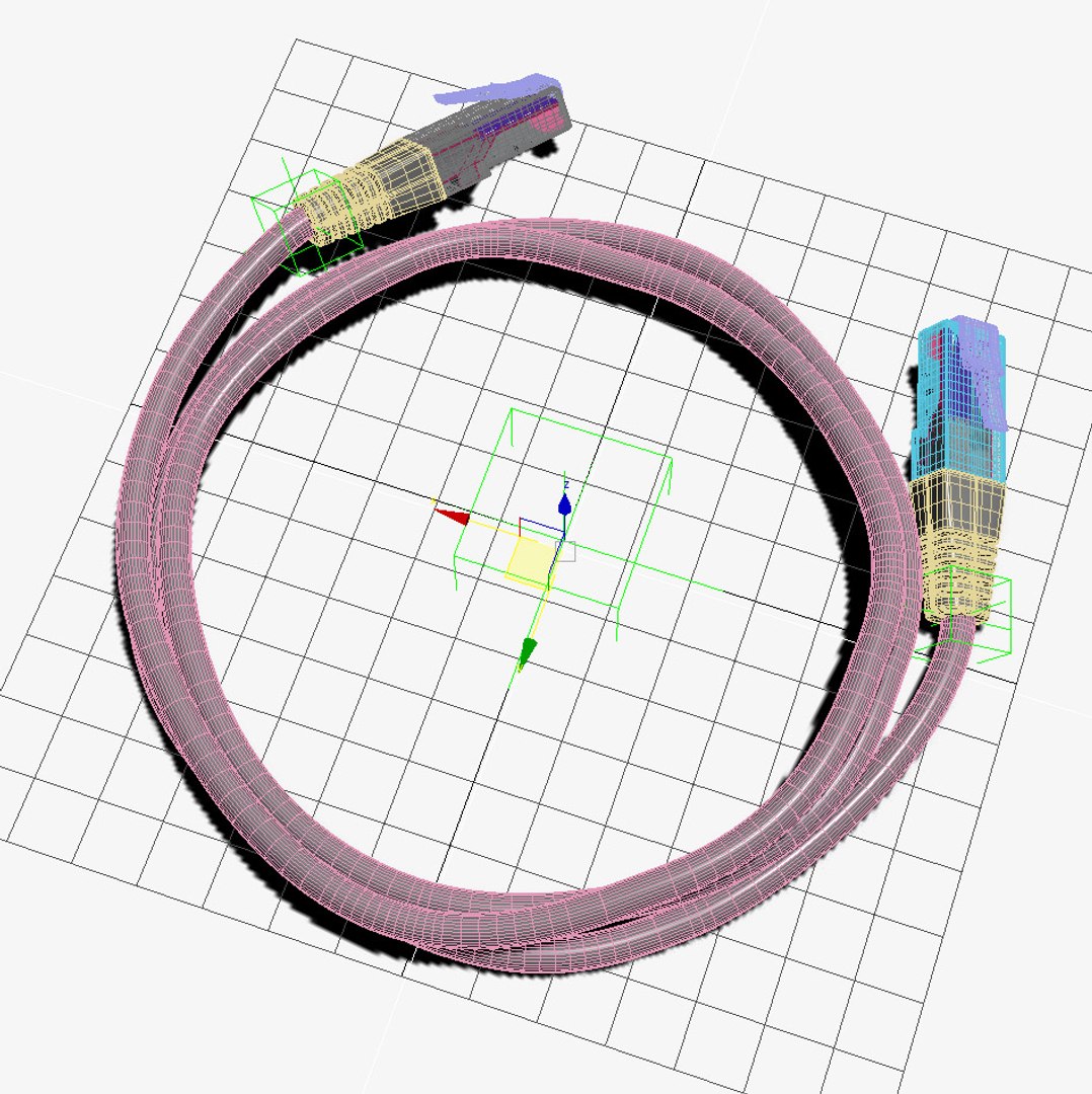 3d Model Rj45 Cable