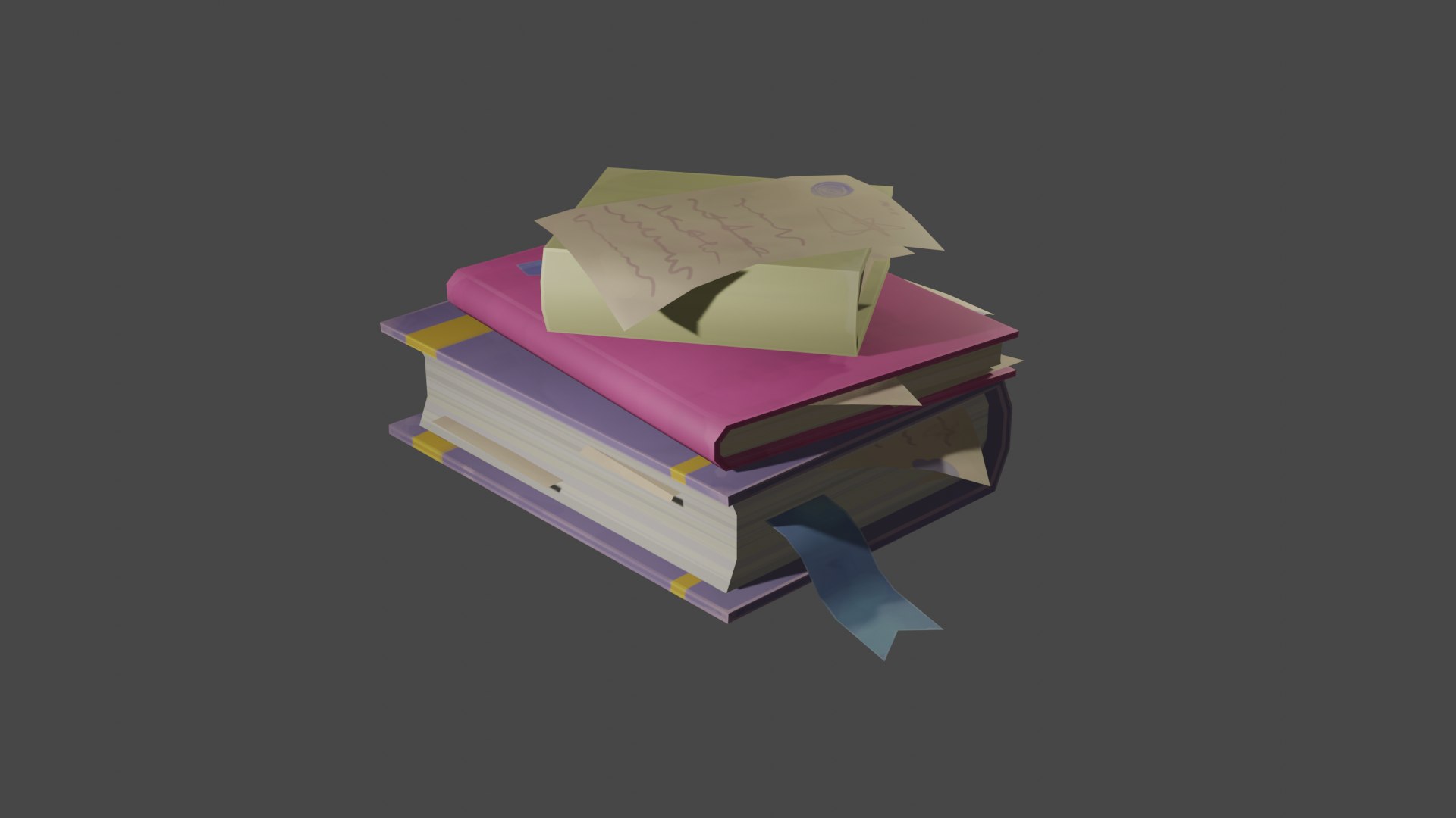 3D Stylized Cartoon Books With Hand Paint Texture - TurboSquid 1758394