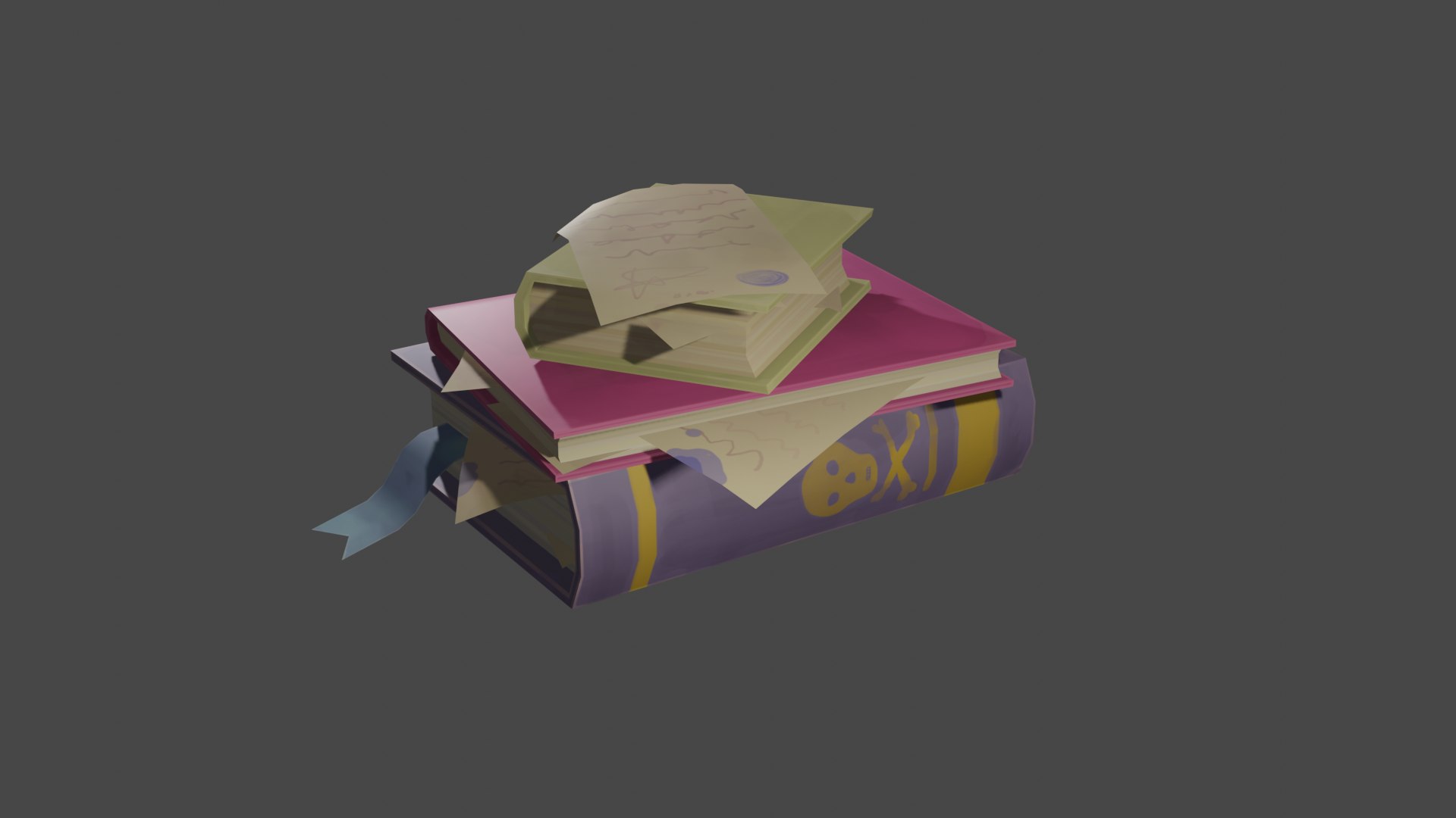 3D Stylized Cartoon Books With Hand Paint Texture - TurboSquid 1758394