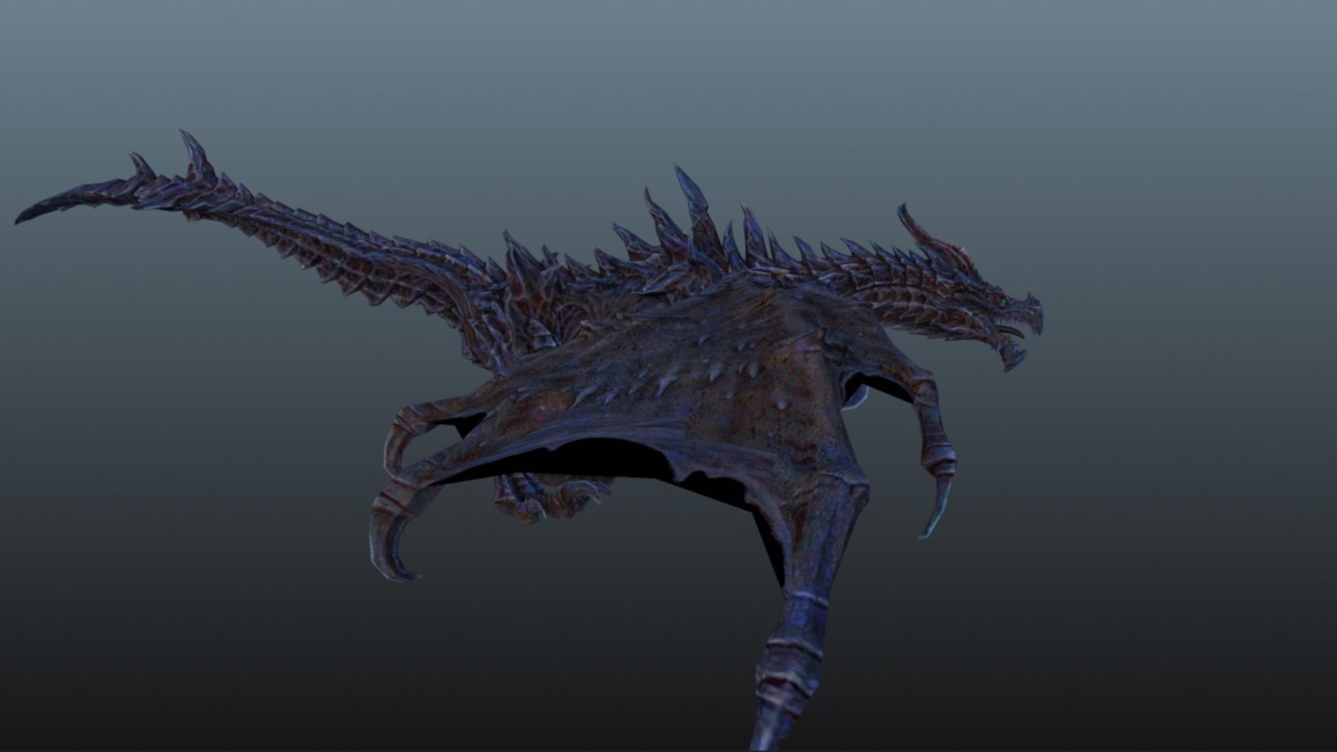 3D Blue Dragon - TurboSquid 1767106