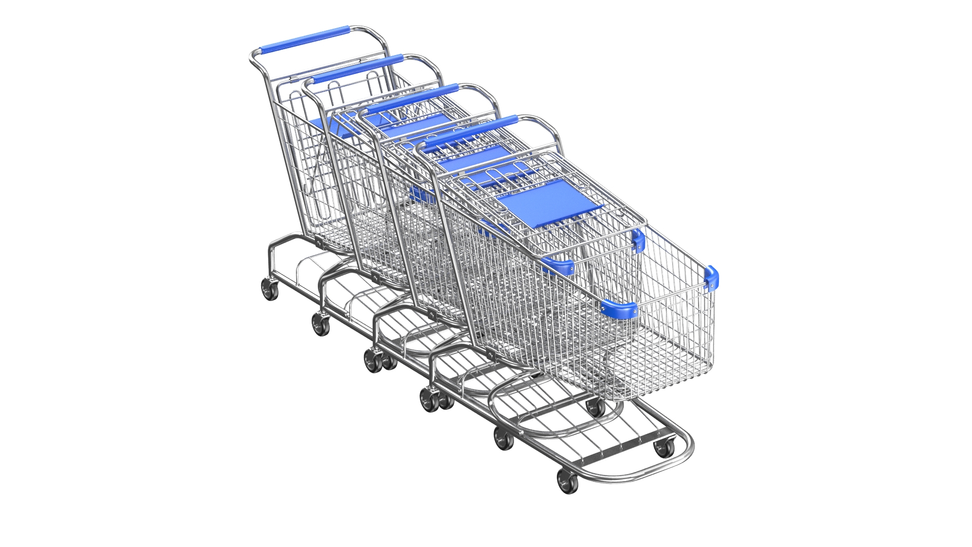 Detailed Shopping Cart Linear Array 3D Model - TurboSquid 1999912