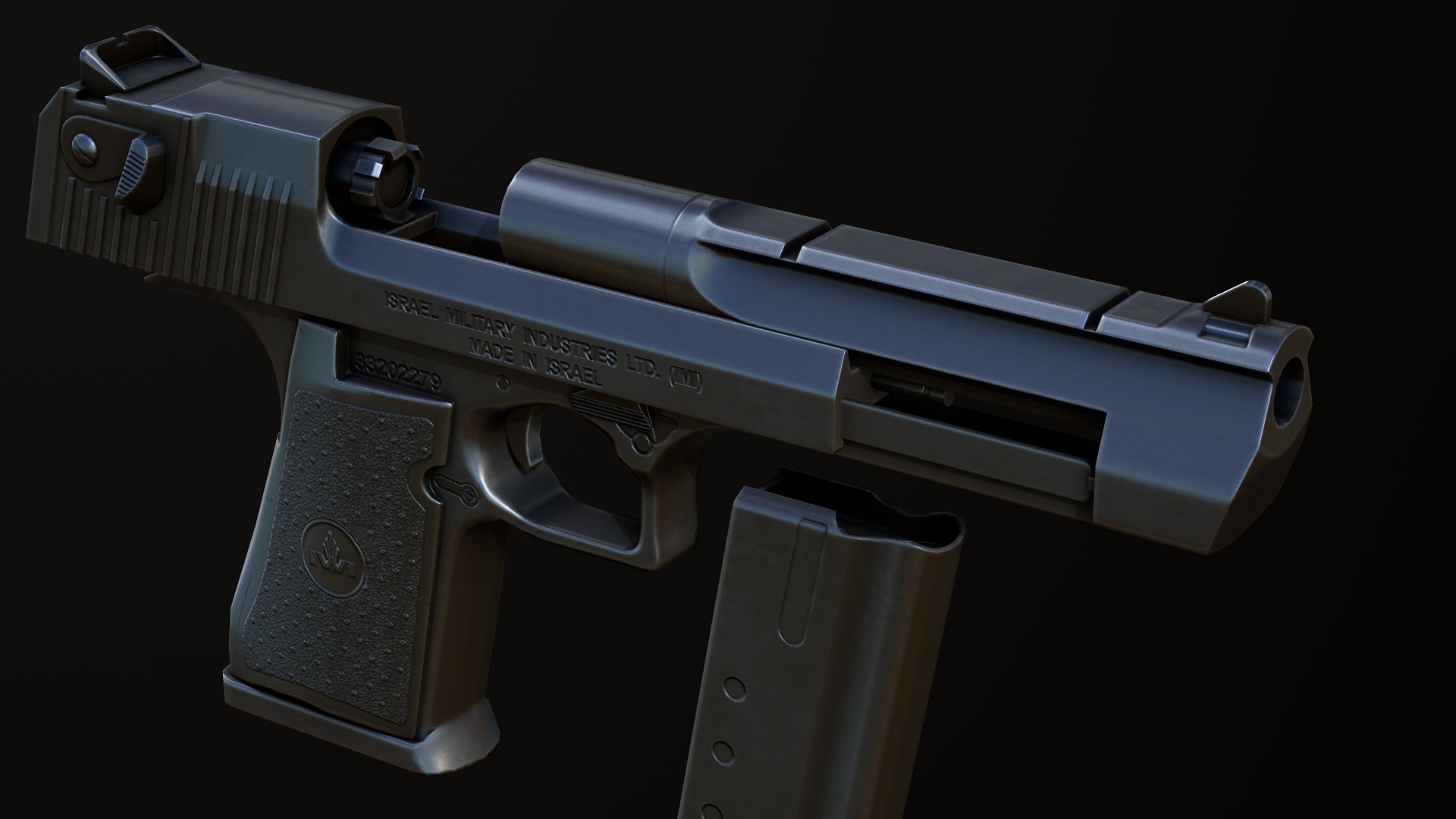 3D Desert Eagle Pistol - LowPoly Mobile Ready - TurboSquid 1977524