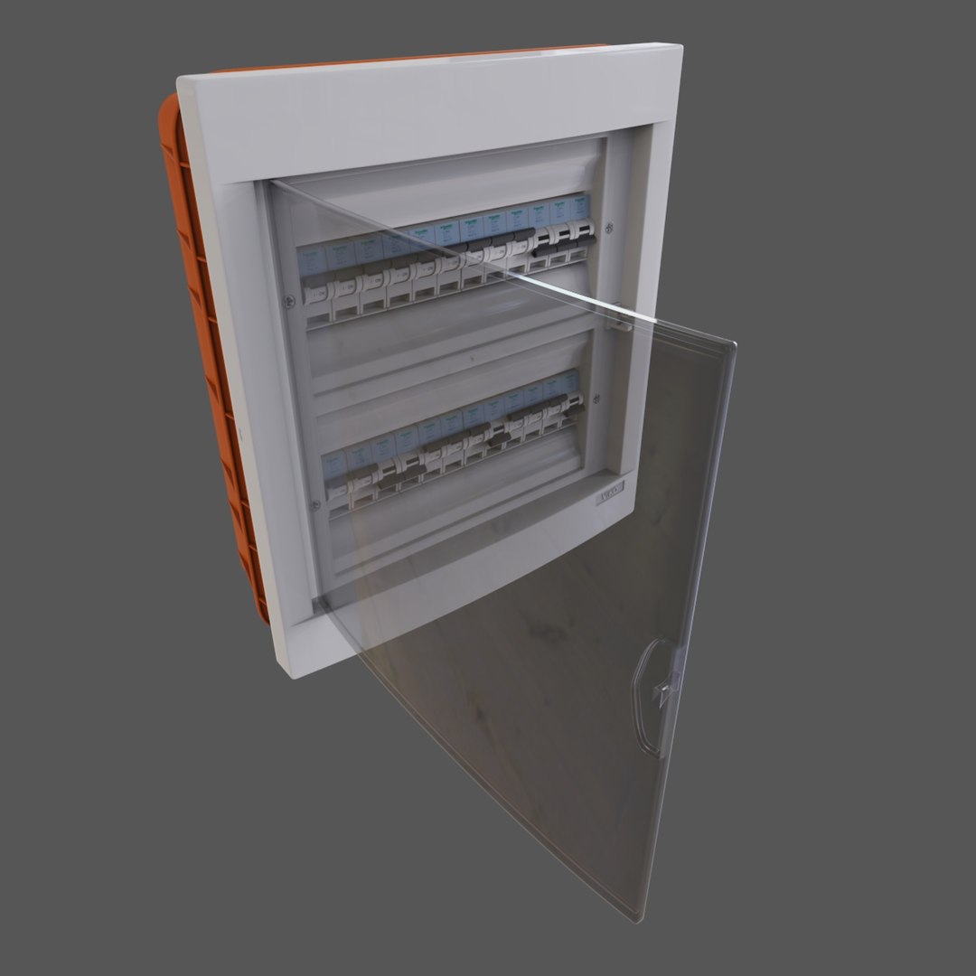 3D Electrical Distribution Panel Viko Lotus 24 Internal 90912024 Model ...