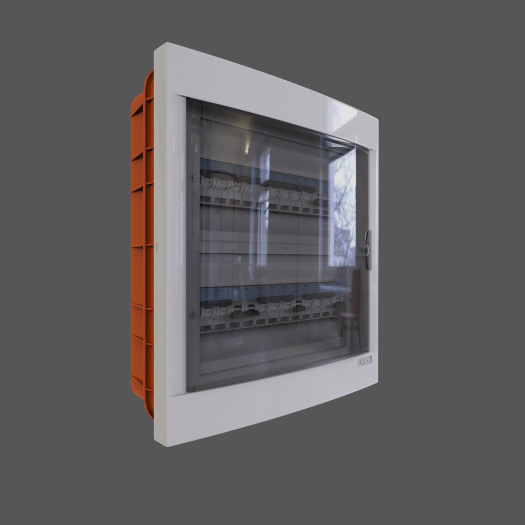 3D Electrical Distribution Panel Viko Lotus 24 Internal 90912024 Model ...
