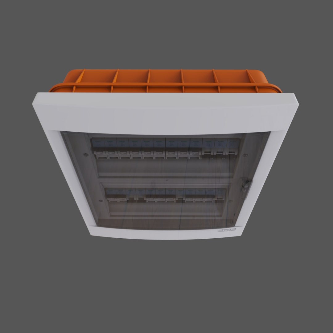 3D Electrical Distribution Panel Viko Lotus 24 Internal 90912024 Model ...