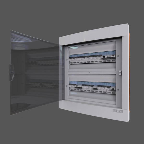 3D electrical distribution panel Viko Lotus 24 Internal 90912024 model ...