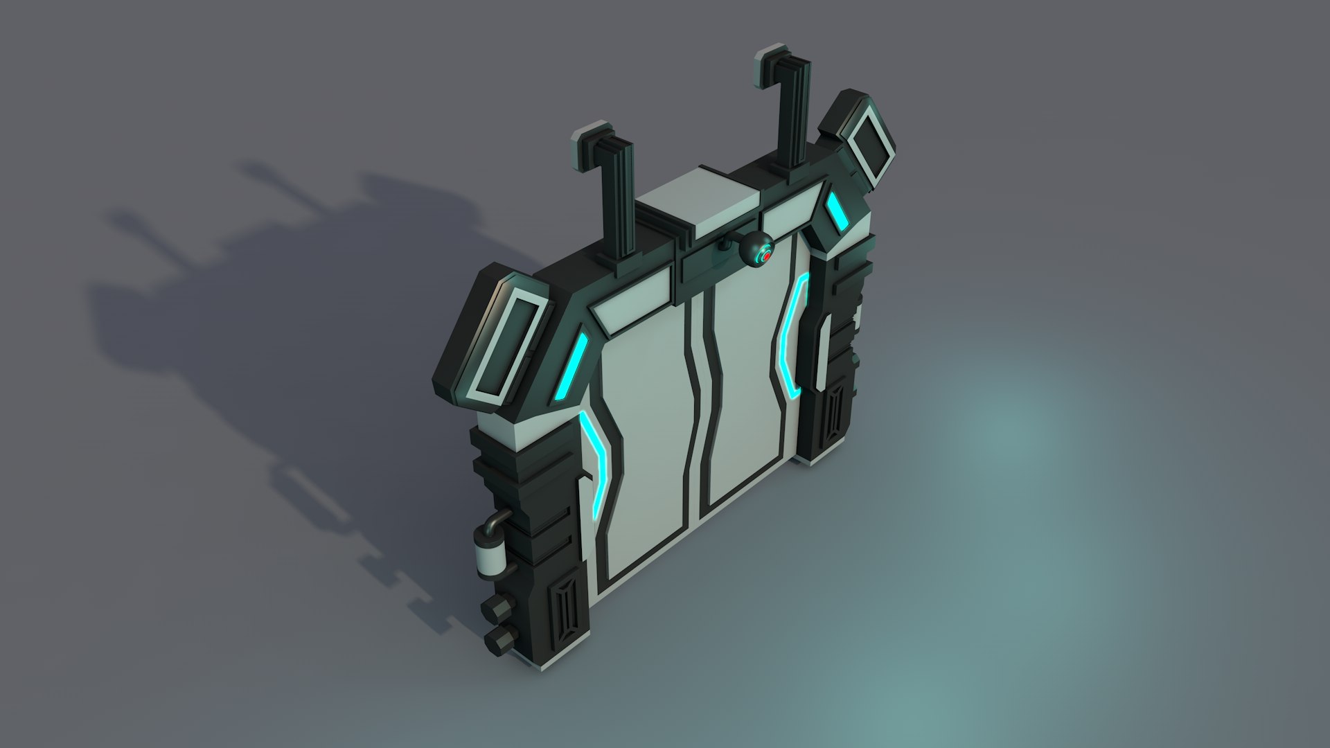 3D Sci Fi Door Model - TurboSquid 2379160