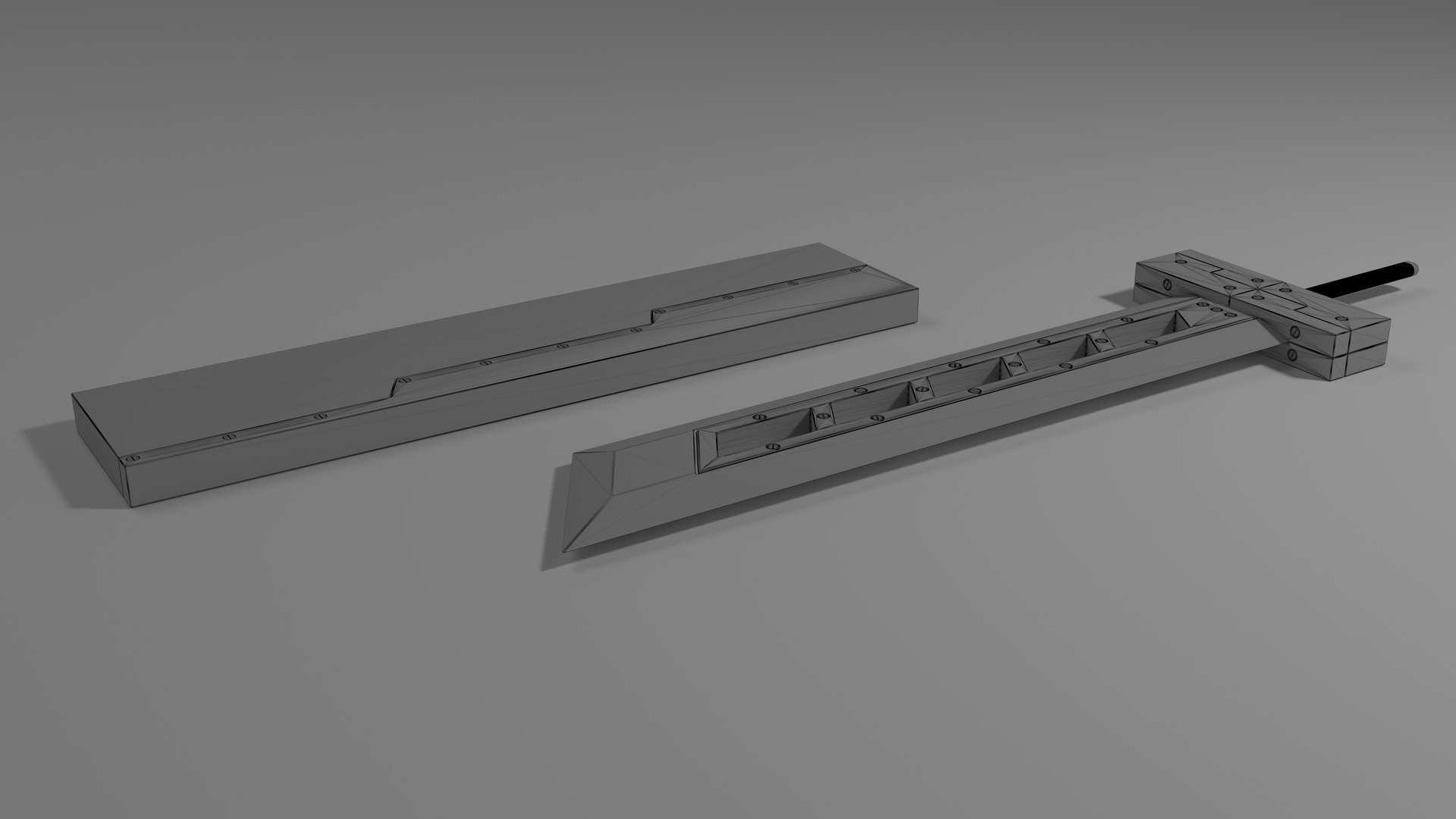 3D Model Final Fantasy Buster Sword - TurboSquid 1373970