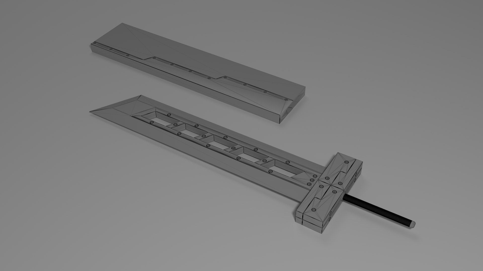 3D Model Final Fantasy Buster Sword - TurboSquid 1373970