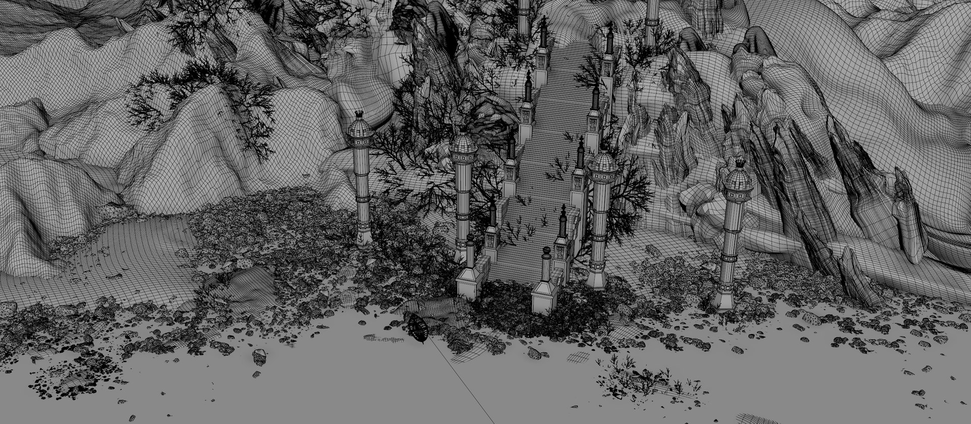 3D Model Winter Sword Temple Environment - TurboSquid 2014283