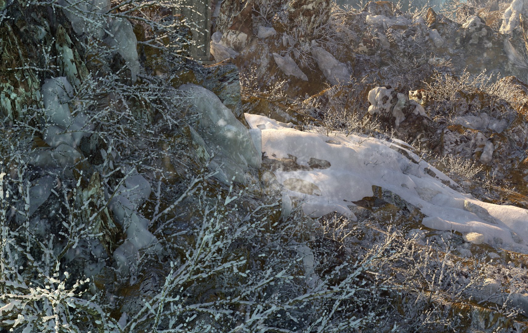 3D Model Winter Sword Temple Environment - TurboSquid 2014283