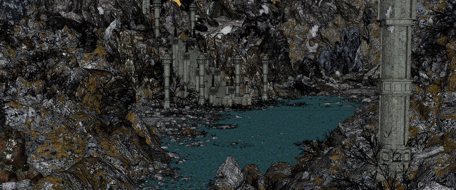 3D Model Winter Sword Temple Environment - TurboSquid 2014283