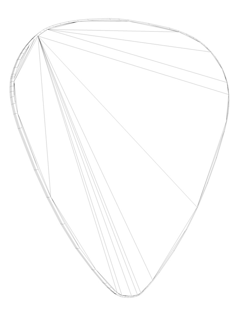 Guitar Pick Model - TurboSquid 1356195