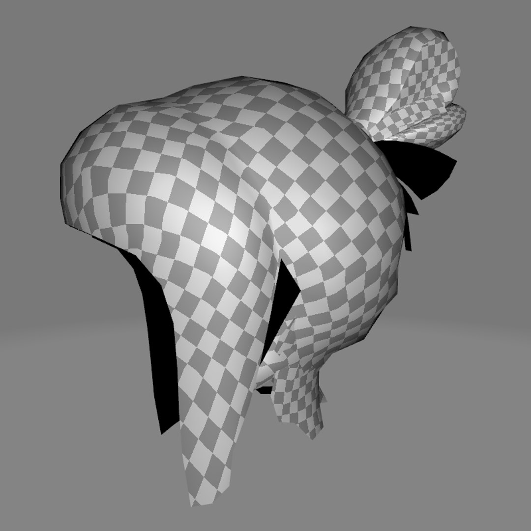 3D Female Hair - Bun Style Low-poly Model - TurboSquid 2225880